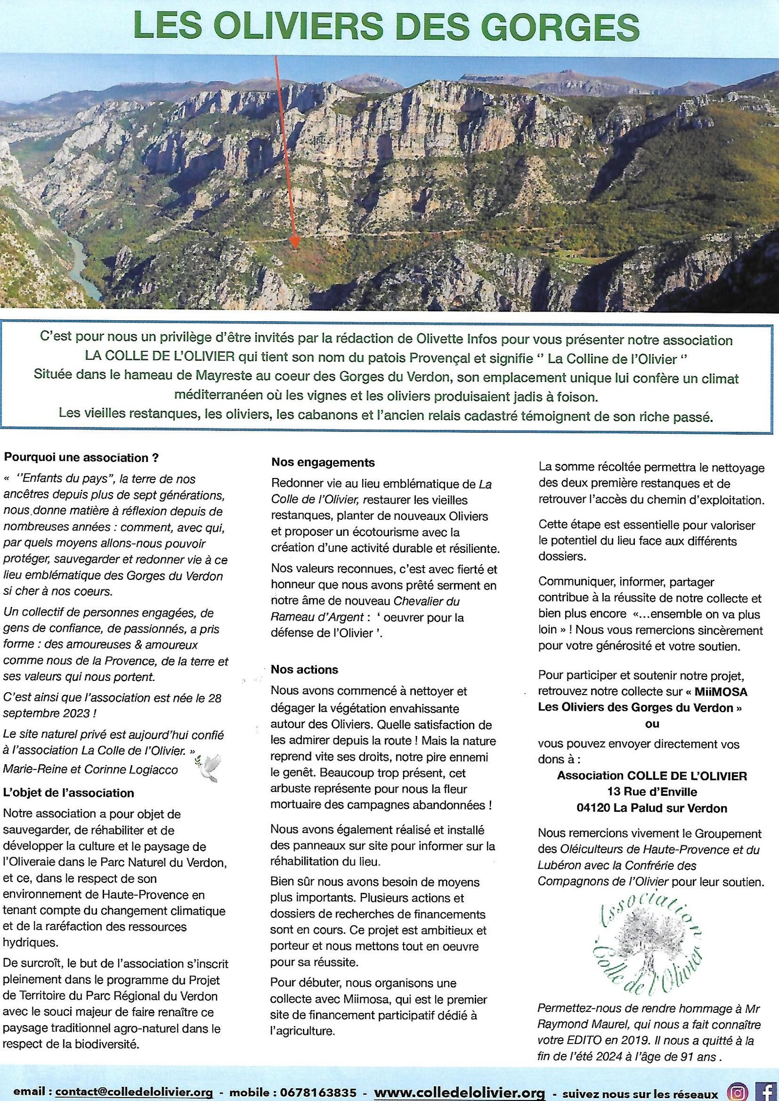 Les Oliviers des Gorges - Oleiculteurs